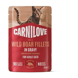Carnilove Cat Pouch Gravy - Wild Boar 24x85g