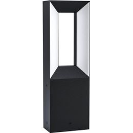 Sockelleuchte Eglo, B:6cm H:34cm L:11cmschwarz, Leuchten, "Riforano Au&szlig;en-Stehlampe, Aluminium-Guss und Kunststoff, IP44, Lampe", Stehleuchte - L11 x