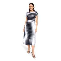 BETTY & CO BETTY & CO Damen Jerseykleid "Damen mit Streifen"dunkelblau, wei&szlig;, Gr. 36, Obermaterial: 95% Viskose, 05% Elasthan, Kleider