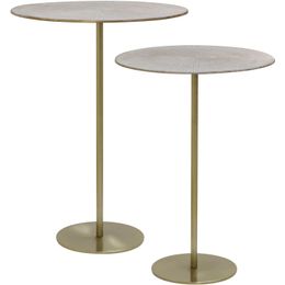 Beistelltisch, B:38,5cm H:53cm, gold, Mirrors and More, Wohnzimmer, Tische, "SOLON"