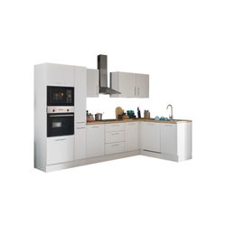 K&uuml;chenblock mit E-Ger&auml;ten CORNWALL (Ecke-Backofen-Geschirrsp&uuml;ler-Mikrowelle) III