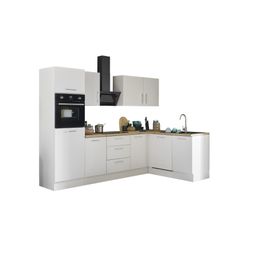 K&uuml;chenblock mit E-Ger&auml;ten CORNWALL (Ecke-Backofen-Geschirrsp&uuml;ler-K&uuml;hlschrank) II