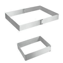 Metaltex Kuchenrahmen rechteckig verstellbar INOX