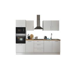 K&uuml;chenblock mit E-Ger&auml;ten CORNWALL (Zeile-Backofen-Mikrowelle) I