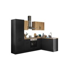 K&uuml;chenblock mit E-Ger&auml;ten CORNWALL (Ecke-K&uuml;hlschrank) III