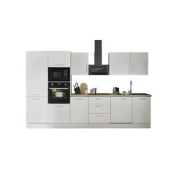 K&uuml;chenblock mit E-Ger&auml;ten CORNWALL (Zeile-Backofen-Geschirrsp&uuml;ler-K&uuml;hlschrank-Mikrowelle) II