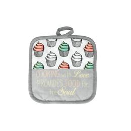Metaltex Topflappen mit Motiv 2er Set MUFFIN