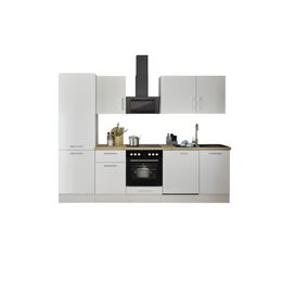 K&uuml;chenblock mit E-Ger&auml;ten CORNWALL (Zeile-Geschirrsp&uuml;ler-K&uuml;hlschrank) II