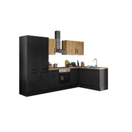 K&uuml;chenblock mit E-Ger&auml;ten CORNWALL (Ecke-Geschirrsp&uuml;ler-K&uuml;hlschrank-Apotheker) III