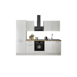 K&uuml;chenblock mit E-Ger&auml;ten CORNWALL (Zeile-K&uuml;hlschrank) II
