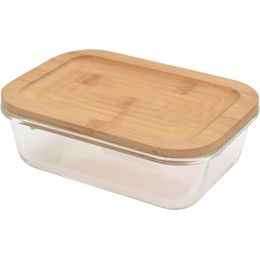 Koopmann Vorratsdose aus Glas mit Bambusdeckel KITCHEN