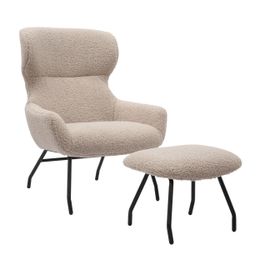Salesfever Sessel mit Hocker 367803