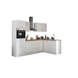 K&uuml;chenblock mit E-Ger&auml;ten CORNWALL (Ecke-Backofen-K&uuml;hlschrank) I