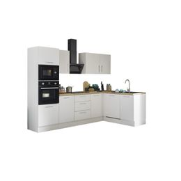 K&uuml;chenblock mit E-Ger&auml;ten CORNWALL (Ecke-Backofen-Geschirrsp&uuml;ler-Mikrowelle) II