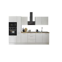 K&uuml;chenblock mit E-Ger&auml;ten CORNWALL (Zeile-Backofen-Mikrowelle-Apotheker) II