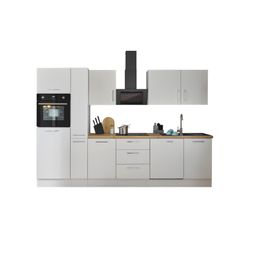 K&uuml;chenblock mit E-Ger&auml;ten CORNWALL (Zeile-Backofen-Geschirrsp&uuml;ler-K&uuml;hlschrank-Apotheker) II