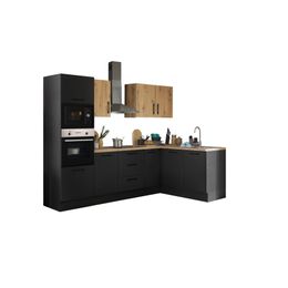 K&uuml;chenblock mit E-Ger&auml;ten CORNWALL (Ecke-Backofen-Mikrowelle) III