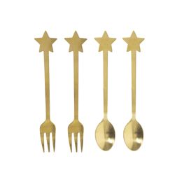 Kuchengabel/Teel&ouml;ffelset 4tlg. STERN