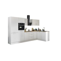 K&uuml;chenblock mit E-Ger&auml;ten CORNWALL (Ecke-Backofen-K&uuml;hlschrank) IV