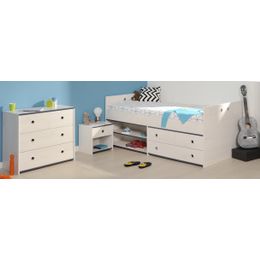 Parisot Bett mit Nachttisch und Kommode SMOOZY 23a