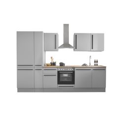 K&uuml;chenblock mit E-Ger&auml;ten MANCHESTER (Zeile-K&uuml;hlschrank-Apotheker) II