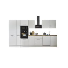 K&uuml;chenblock mit E-Ger&auml;ten CORNWALL (Zeile-Backofen-Geschirrsp&uuml;ler-K&uuml;hlschrank-Mikrowelle-Apotheker) II