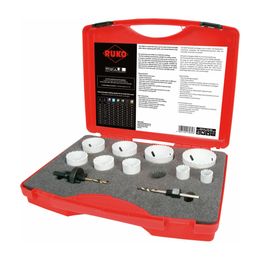 Ruko HSS Co 8-Bimetall-Lochs&auml;gensatz im Kunststoffkoffer PK2 (126306)