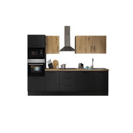 K&uuml;chenblock mit E-Ger&auml;ten CORNWALL (Zeile-Backofen-Mikrowelle) VII