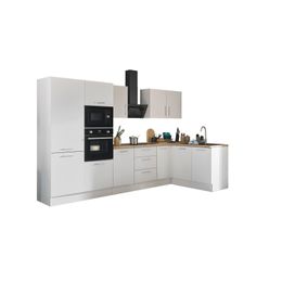 K&uuml;chenblock mit E-Ger&auml;ten CORNWALL (Ecke-Backofen-K&uuml;hlschrank-Mikrowelle) II