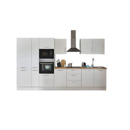 K&uuml;chenblock mit E-Ger&auml;ten CORNWALL (Zeile-Backofen-K&uuml;hlschrank-Mikrowelle-Apotheker) I