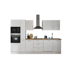 K&uuml;chenblock mit E-Ger&auml;ten CORNWALL (Zeile-Backofen-Geschirrsp&uuml;ler-Mikrowelle-Apotheker) I