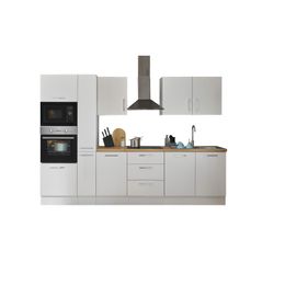K&uuml;chenblock mit E-Ger&auml;ten CORNWALL (Zeile-Backofen-Mikrowelle-Apotheker) I