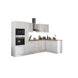 K&uuml;chenblock mit E-Ger&auml;ten CORNWALL (Ecke-Backofen-Mikrowelle-Apotheker) I