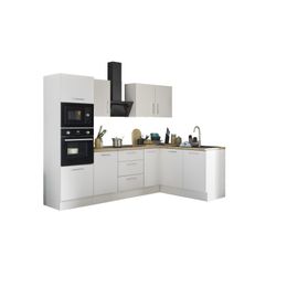 K&uuml;chenblock mit E-Ger&auml;ten CORNWALL (Ecke-Backofen-Mikrowelle) II