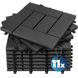 Casaria WPC Fliesen 11er-Set Mosaik - 30x30cm