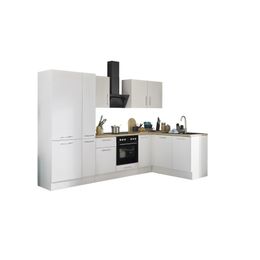 K&uuml;chenblock mit E-Ger&auml;ten CORNWALL (Ecke-K&uuml;hlschrank-Apotheker) II