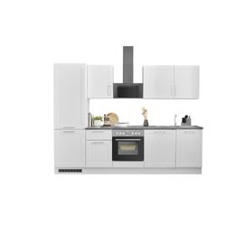 K&uuml;chenblock mit E-Ger&auml;ten HASTINGS (Zeile-K&uuml;hlschrank) I