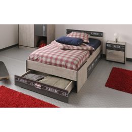 Parisot Jugendbett 90 x 200 mit Nachtkommode FABRIC 3