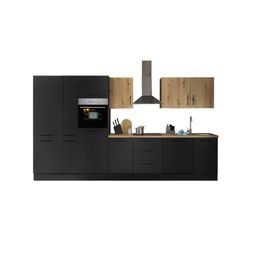 K&uuml;chenblock mit E-Ger&auml;ten CORNWALL (Zeile-Backofen-Geschirrsp&uuml;ler-K&uuml;hlschrank-Apotheker) VII