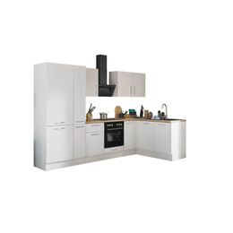 K&uuml;chenblock mit E-Ger&auml;ten CORNWALL (Ecke-K&uuml;hlschrank-Apotheker) II