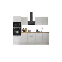 K&uuml;chenblock mit E-Ger&auml;ten CORNWALL (Zeile-Backofen-Mikrowelle) II