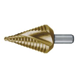 Ruko Stufenbohrer HSS TiN spiralgenutet mit Kreuzanschliff in kurzer Ausf&uuml;hrung Nr. 2 (101063T/Ruko)