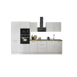 K&uuml;chenblock mit E-Ger&auml;ten CORNWALL (Zeile-Backofen-K&uuml;hlschrank-Mikrowelle) II