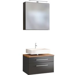 Held Waschbeckenunterschrank 60 mit Spiegelschrank DAVOS