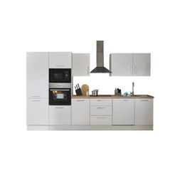 K&uuml;chenblock mit E-Ger&auml;ten CORNWALL (Zeile-Backofen-Geschirrsp&uuml;ler-K&uuml;hlschrank-Mikrowelle) I