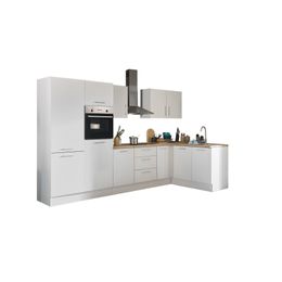 K&uuml;chenblock mit E-Ger&auml;ten CORNWALL (Ecke-Backofen-K&uuml;hlschrank) III