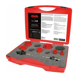 Ruko HSS-Bimetall-Lochs&auml;gensatz im Kunststoffkoffer Typ PK1 (106301)