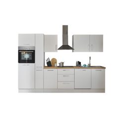K&uuml;chenblock mit E-Ger&auml;ten CORNWALL (Zeile-Backofen-Geschirrsp&uuml;ler-K&uuml;hlschrank-Apotheker) I