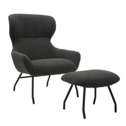Salesfever Sessel mit Hocker 367810