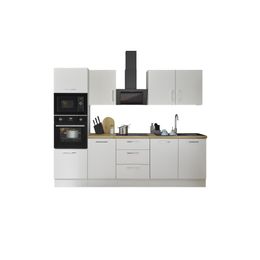 K&uuml;chenblock mit E-Ger&auml;ten CORNWALL (Zeile-Backofen-Mikrowelle) II